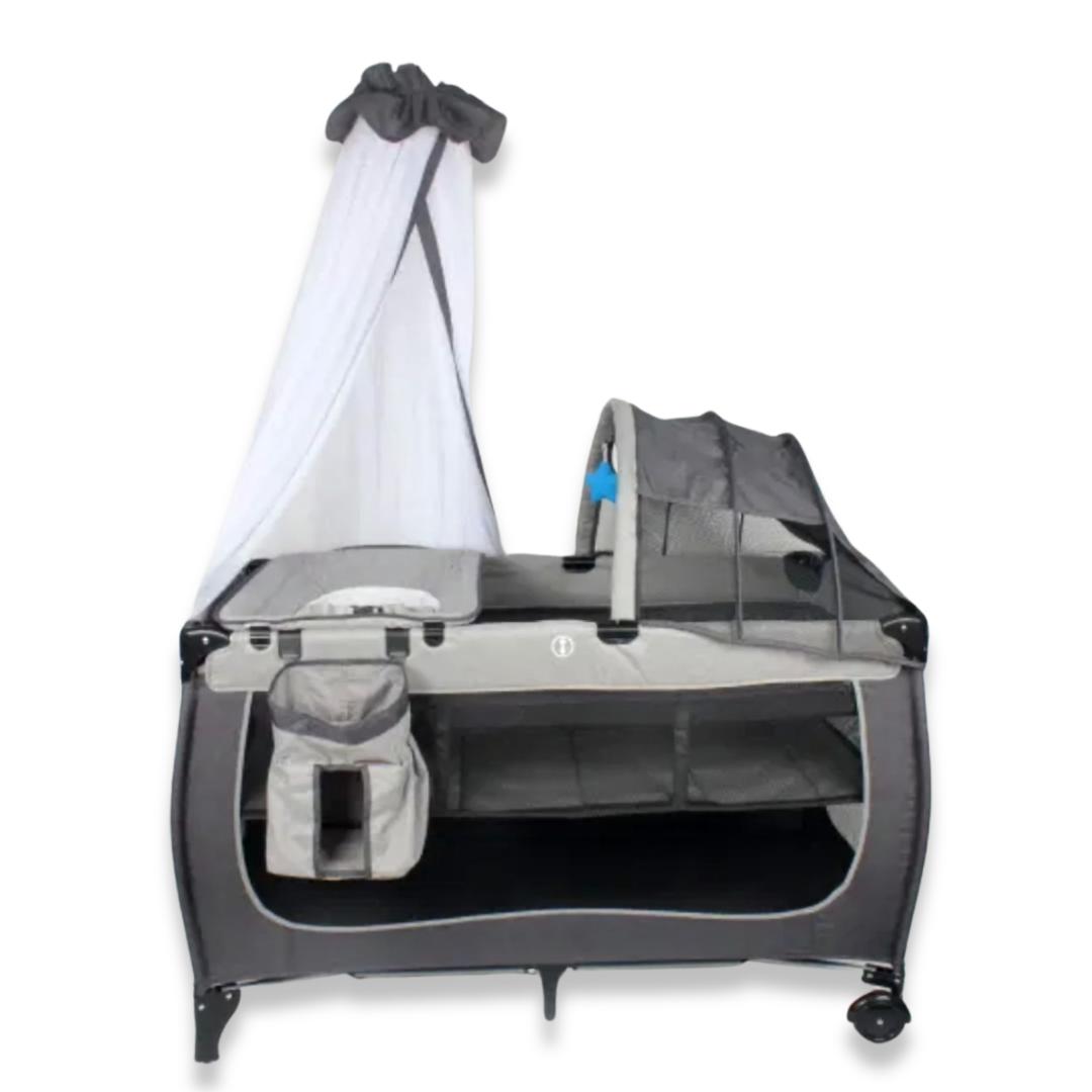 KIDILO Baby Multifunctional 3in1 Playpen - Grey
