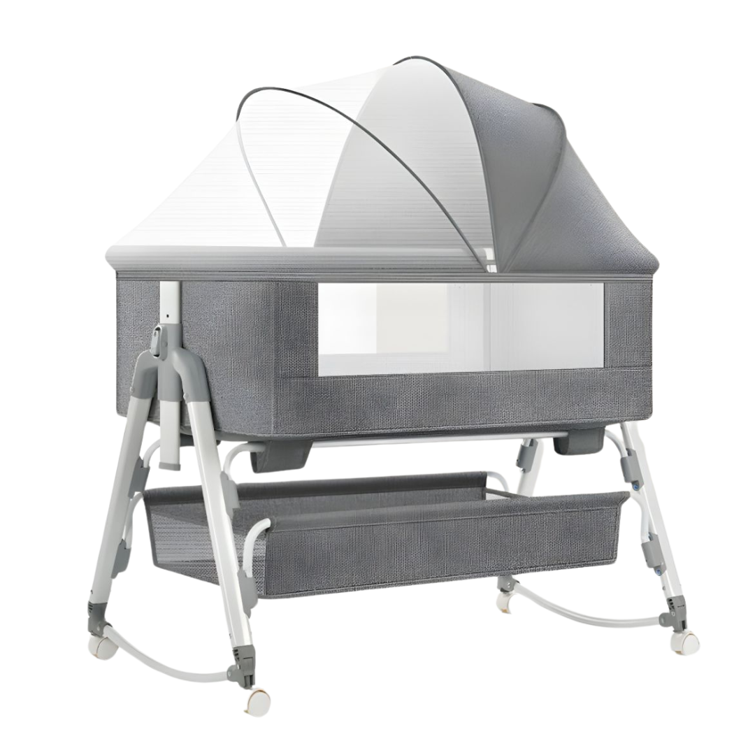 Baby Rocking Bassinet Crib - Grey